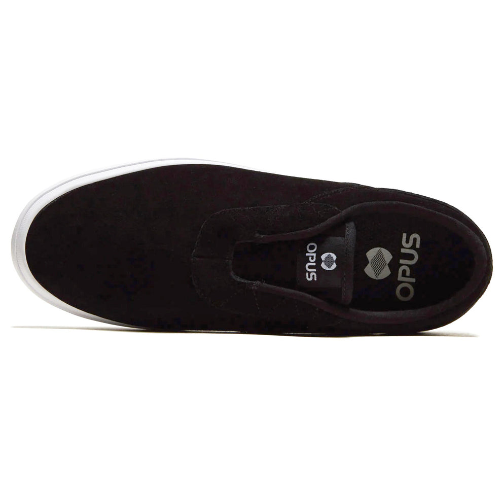 Honey Slip - Vulc - Black Suede / White – Opus Footwear